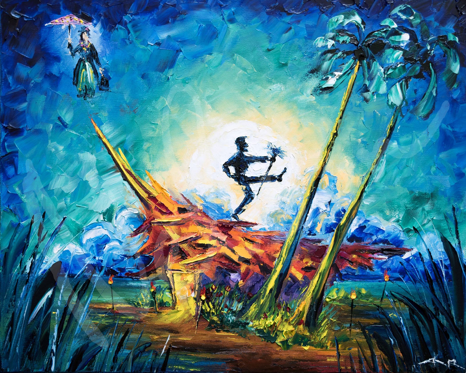 Knees up, Tiki Time! The making of a Mary Poppins Tiki Painting – 5th ...